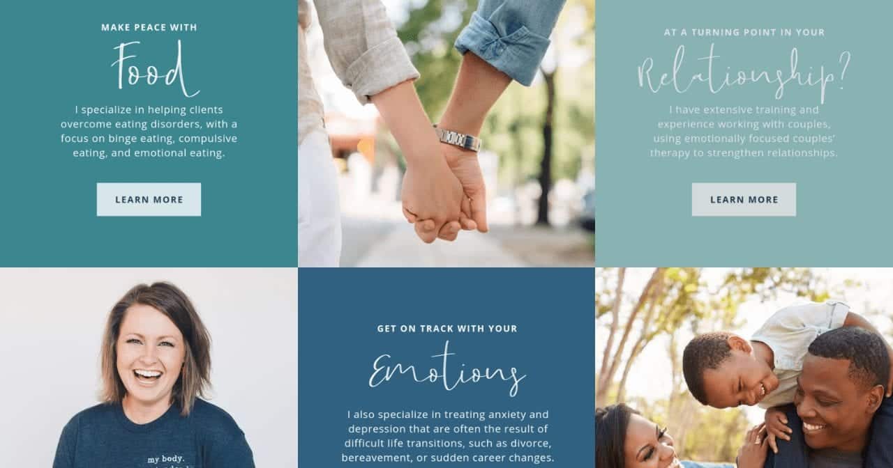 Ten Great Therapist Website Examples - Therapist Website Design